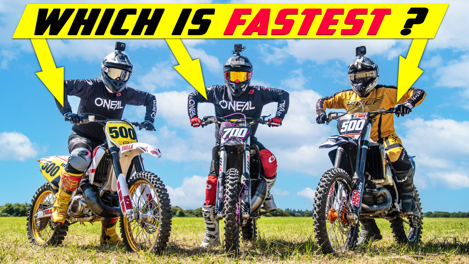 VIDEO: Ultimate 2 Stroke Dirt Bike Drag Race | 700cc vs 500's! - Dirt Hub