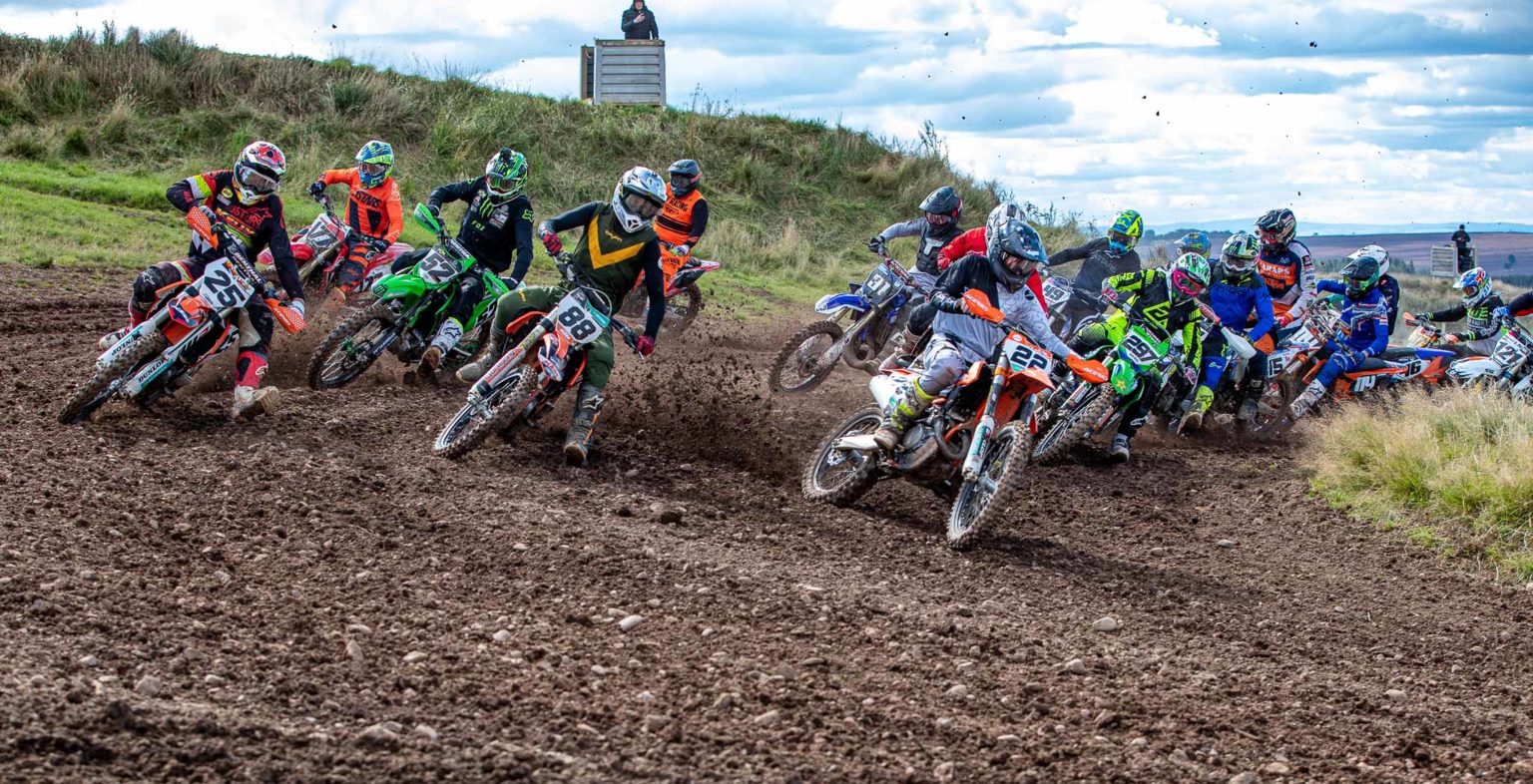 Adamson & Hague on the Gas at Duns! Scot MX SACU Scottish Motocross ...