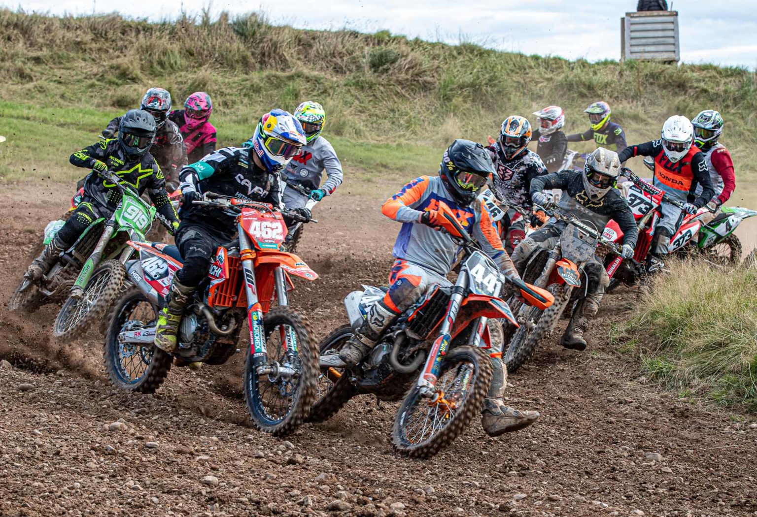 Adamson & Hague on the Gas at Duns! Scot MX SACU Scottish Motocross ...