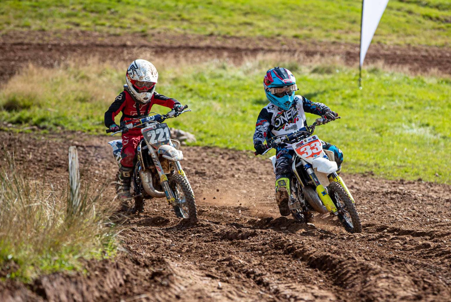 Adamson & Hague on the Gas at Duns! Scot MX SACU Scottish Motocross ...