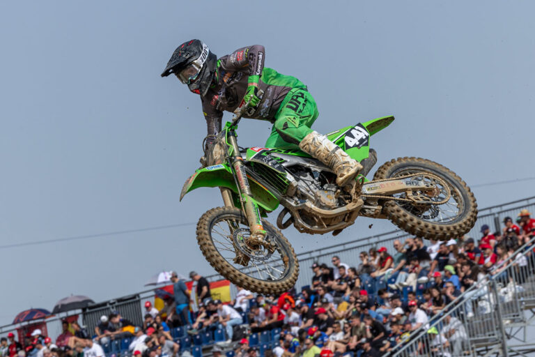 Askew, Bruce, Chambers and the Bike It Kawasaki team on their MXGP of ...