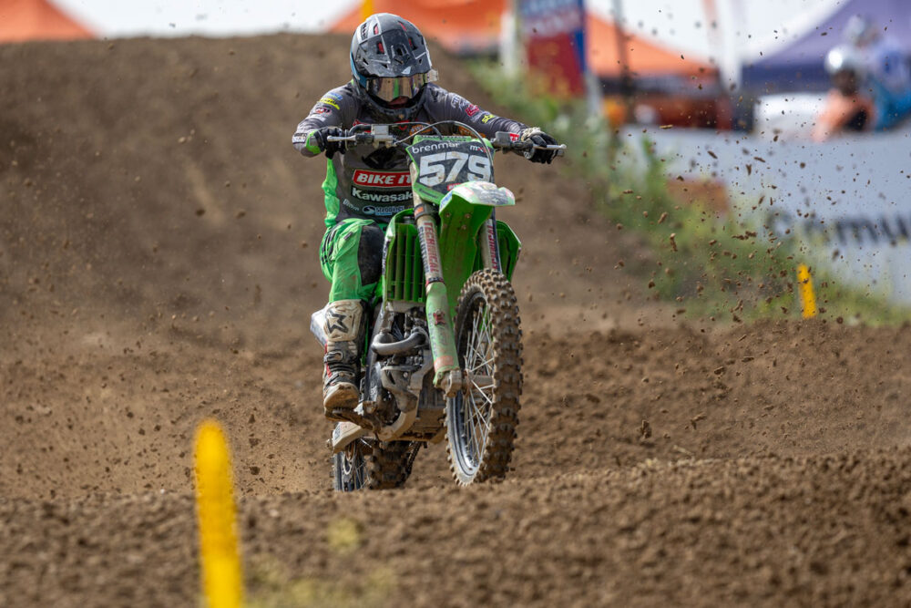 Askew, Bruce, Chambers and the Bike It Kawasaki team on their MXGP of ...
