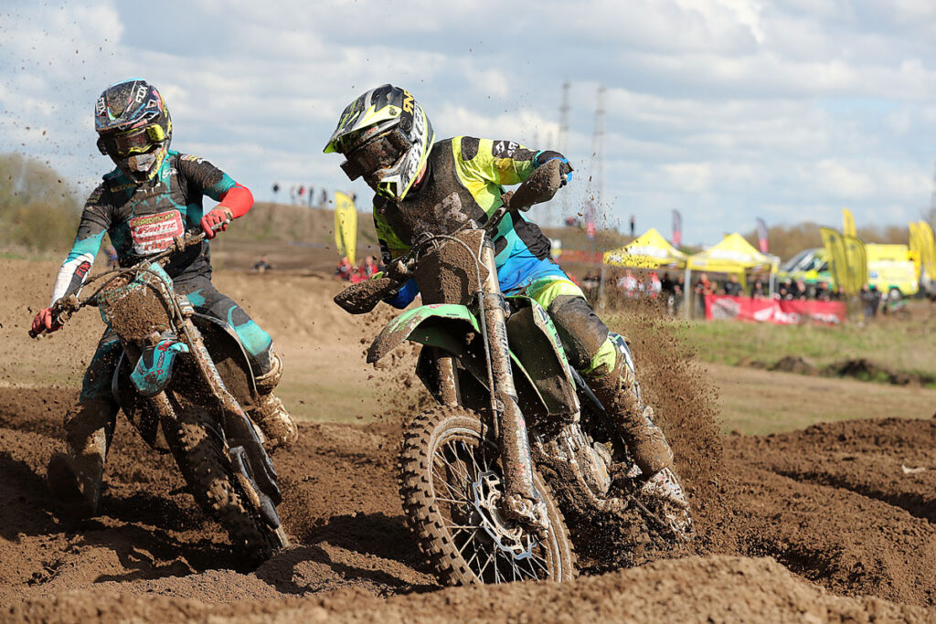 Brewing up for a classic at Bromsberrow! 2024 AMCA British Motocross ...