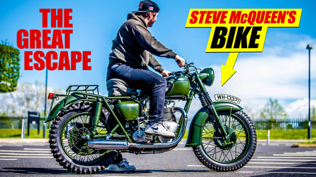 VIDEO: Starting the Most Iconic Motorcycle of All Time! | Steve McQueen's Great Escape Bike ...