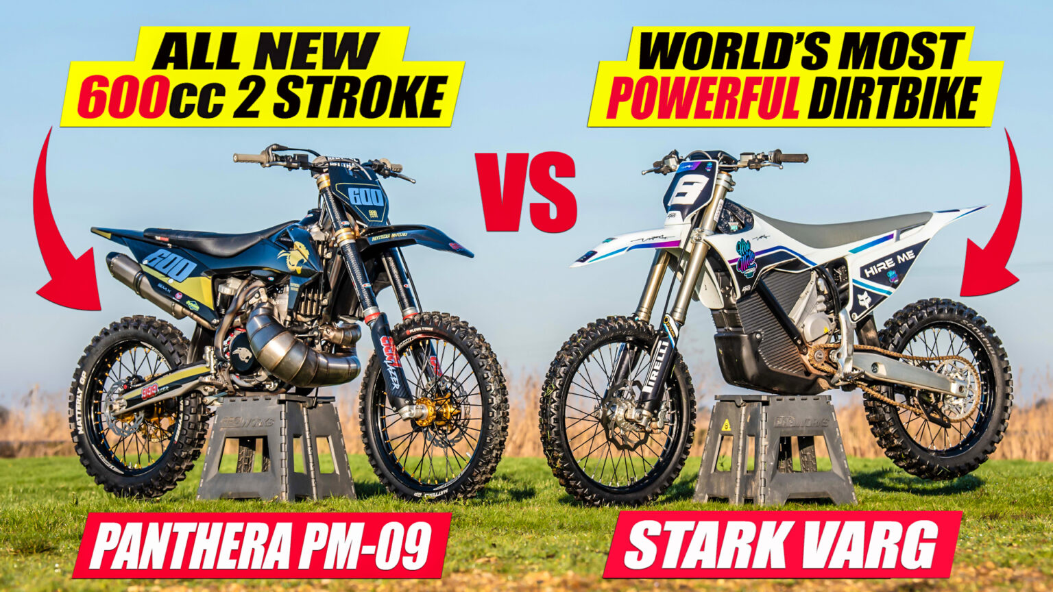 VIDEO: The World's Most Powerful Dirt Bike vs Insane 600cc 2 Stroke - Stark Varg V Panthera ...